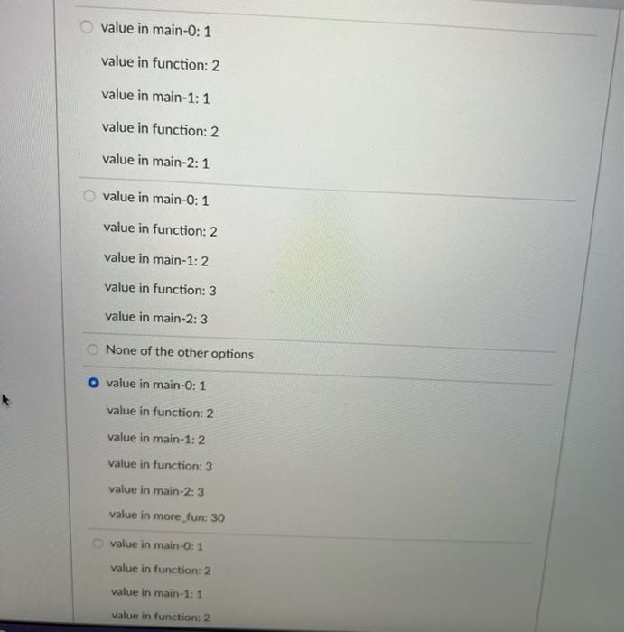 Solved Refer to the following program and select the | Chegg.com