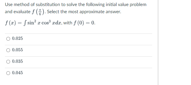 Solved Use method of substitution to solve the following | Chegg.com
