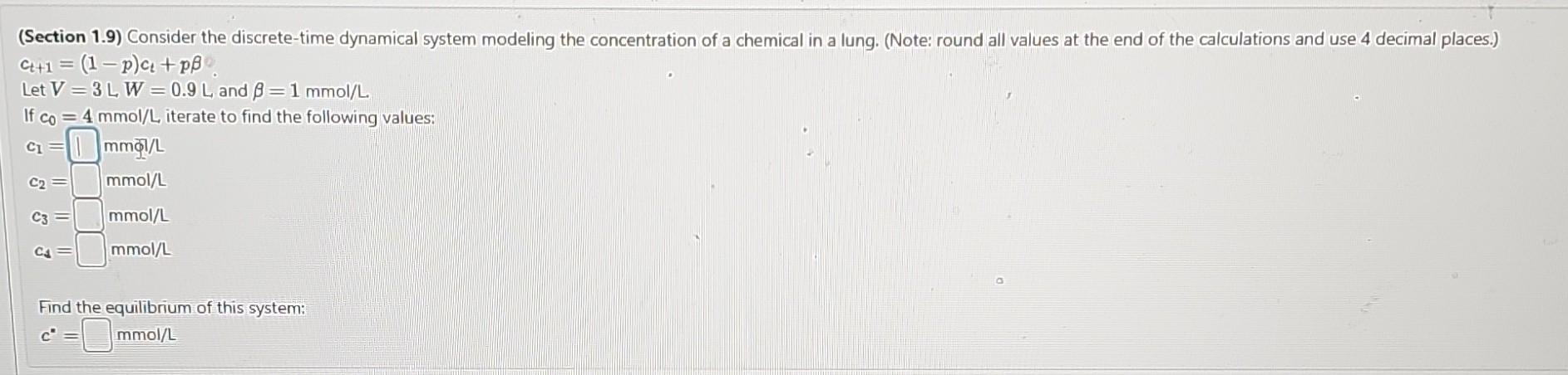 Solved (Section 1.9) Consider the discrete-time dynamical | Chegg.com