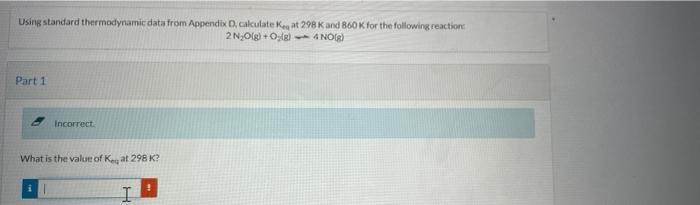 Using standard thermodynamic data from Appendix , | Chegg.com