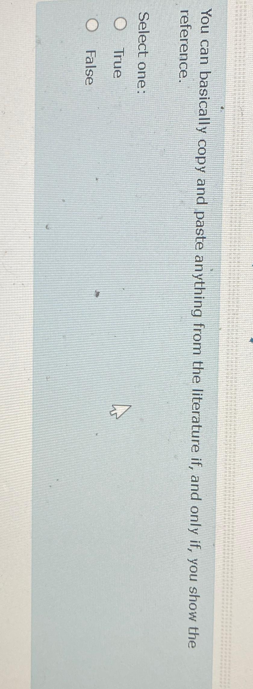 Solved You can basically copy and paste anything from the | Chegg.com