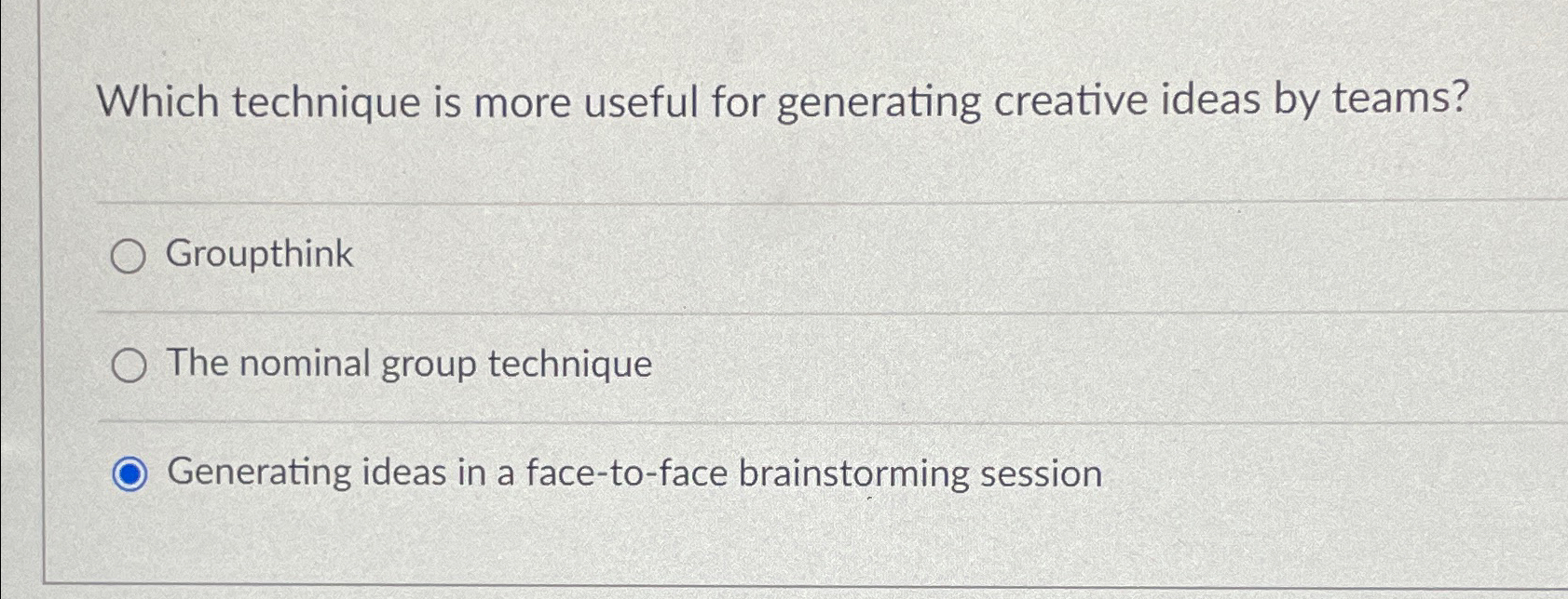 Solved Which technique is more useful for generating | Chegg.com
