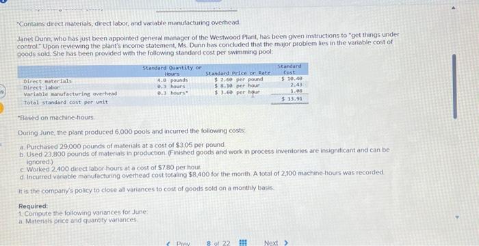 Solved Problem 10-15 (Algo) Comprehensive Variance Analysis | Chegg.com