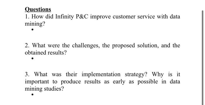 Solved Application Case − Data Mining (Rainer, 7th Edition) | Chegg.com