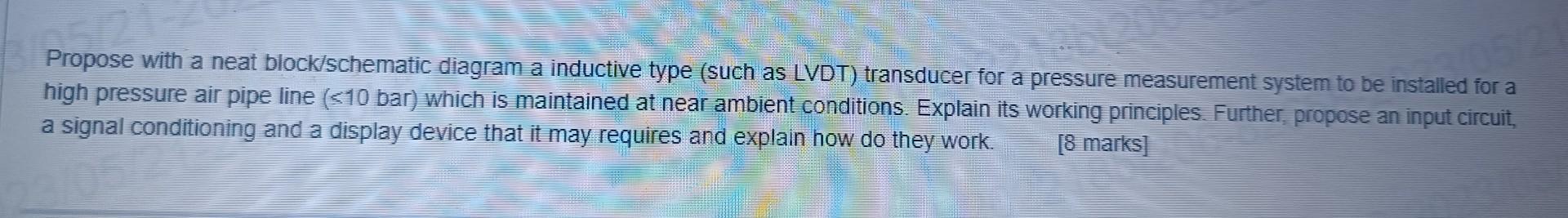Solved Propose with a neat block/schematic diagram a | Chegg.com