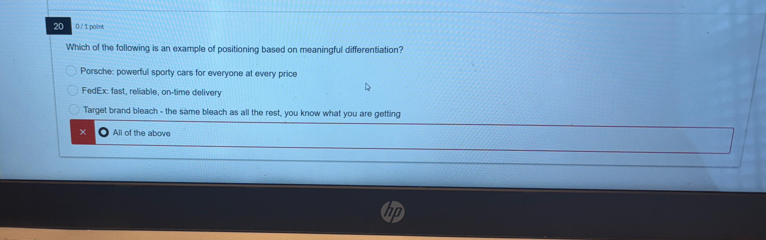 Solved 2001 ﻿pointWhich of the following is an example of | Chegg.com