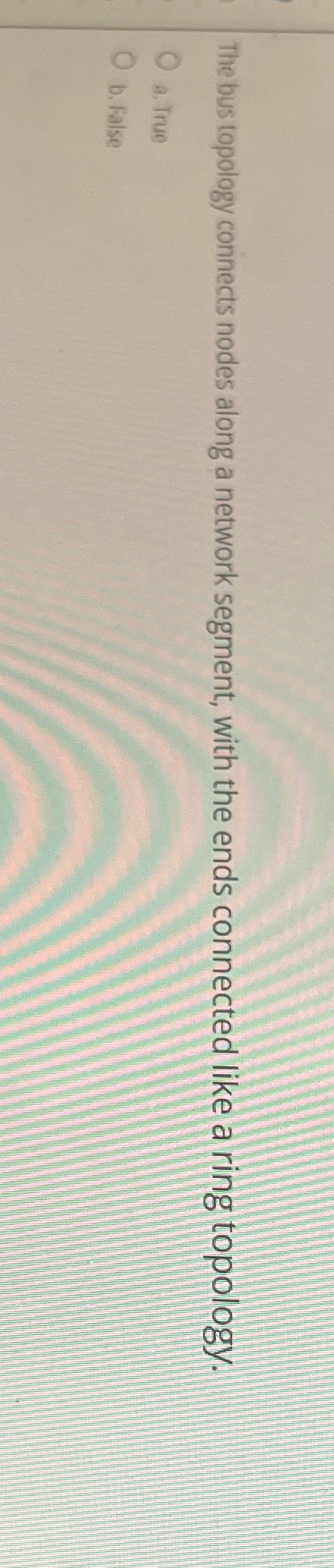 Solved The bus topology connects nodes along a network | Chegg.com