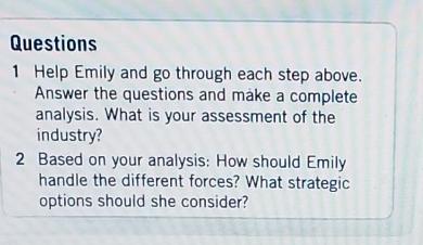 Solved Questions1 ﻿Help Emily and go through each step | Chegg.com