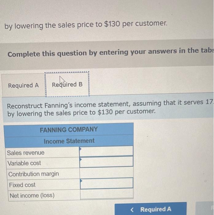 Solved Exercise 2-12A (Algo) Using flxed cost as a | Chegg.com