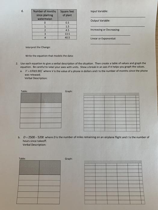 Solved 1. For the following problems, define the input and | Chegg.com