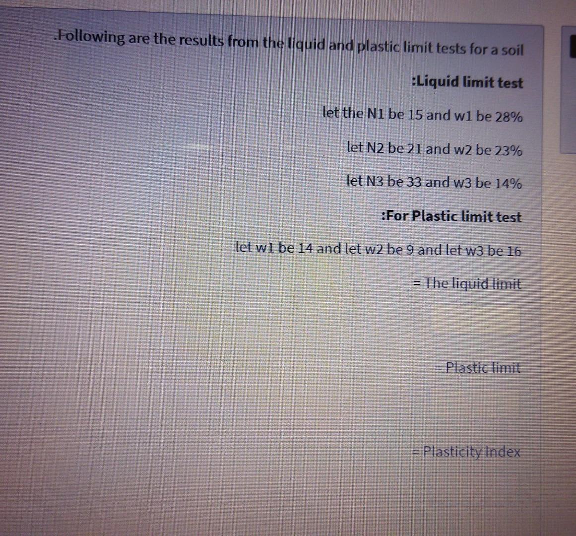 Solved .Following are the results from the liquid and | Chegg.com