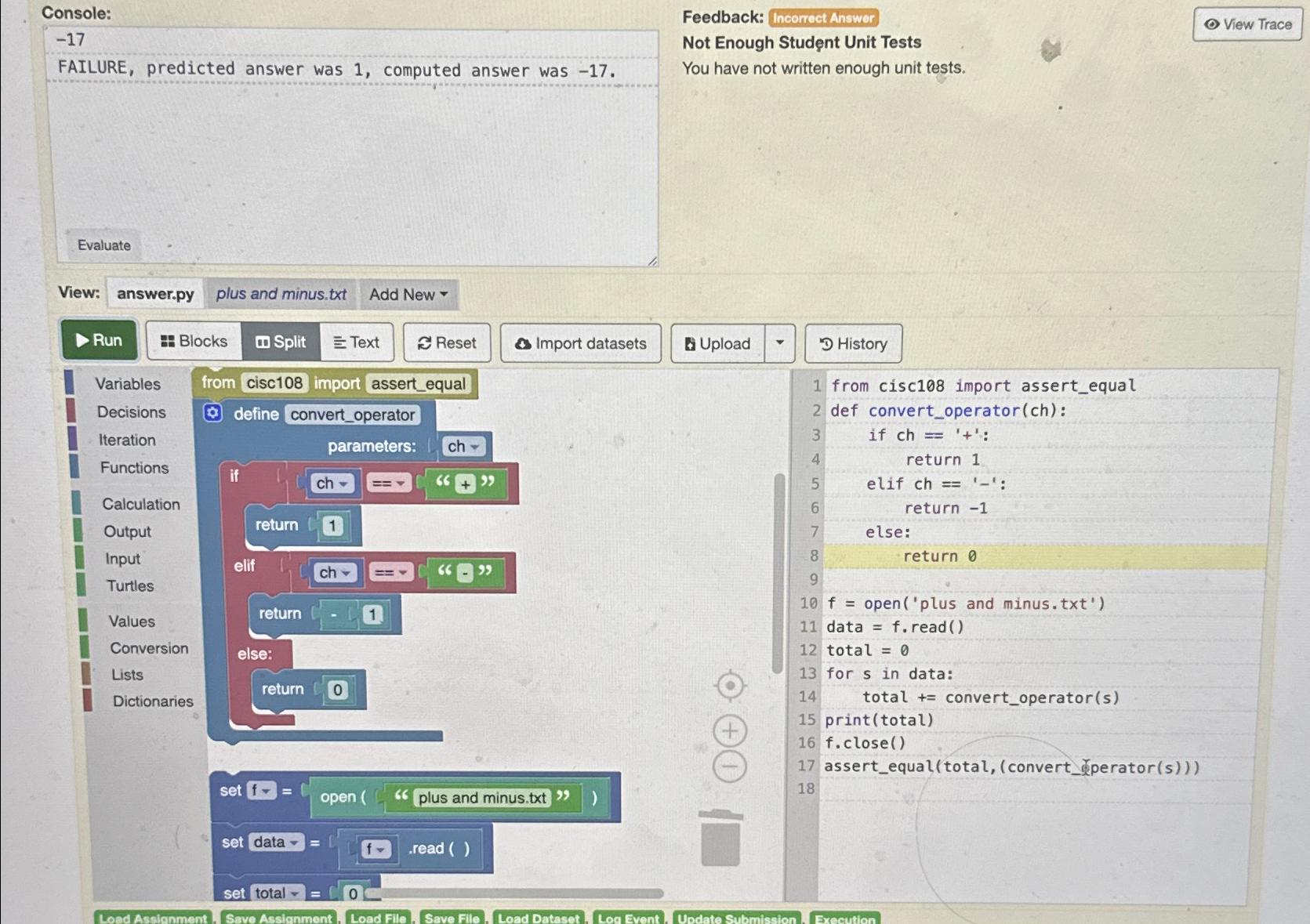 Solved Console:-17FAILURE, predicted answer was 1 , | Chegg.com