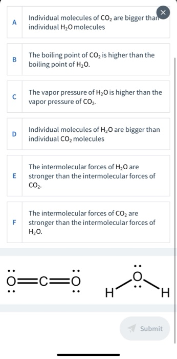 Solved Questions 7-14: Intermolecular Forces Remember that | Chegg.com