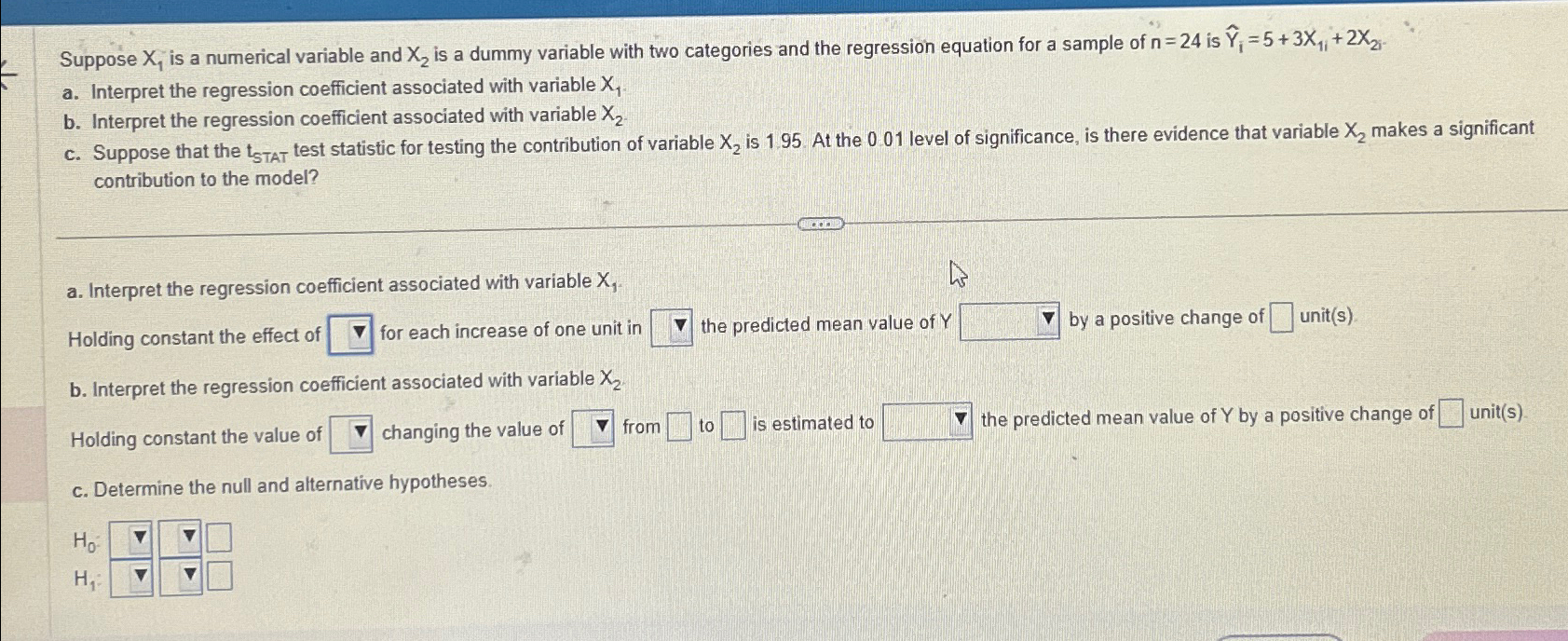 Solved Suppose x1 ﻿is a numerical variable and x2 ﻿is a | Chegg.com