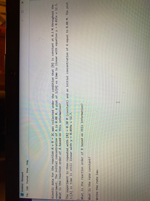 Solved Untitled - Notepad File Edit Format View - X Help | Chegg.com