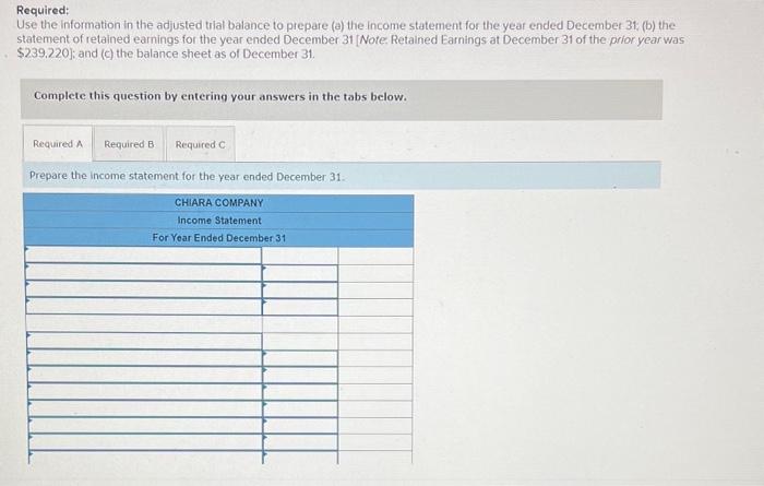 Solved Problem 3.4A (Algo) Preparing financial statements | Chegg.com