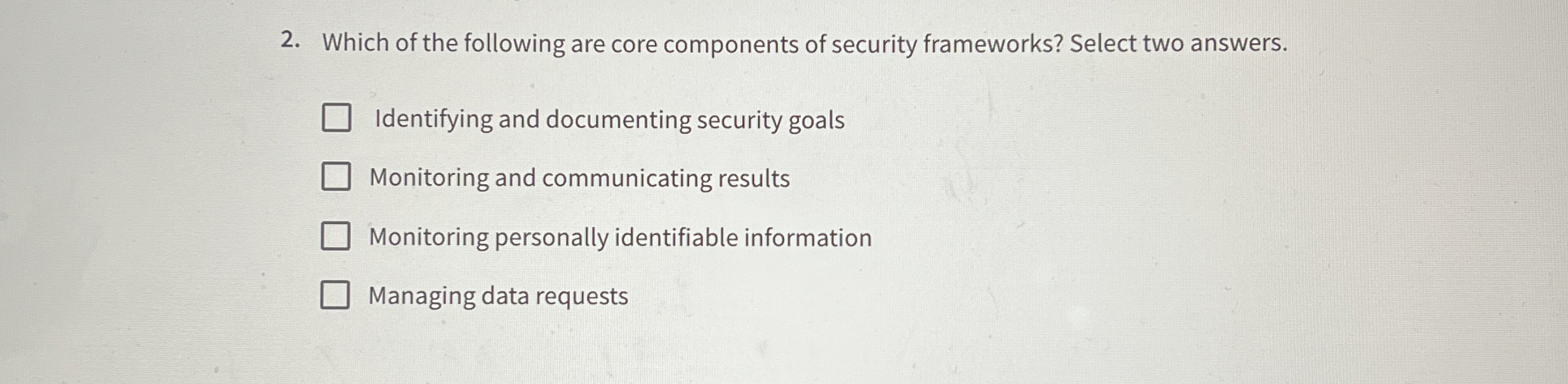 Solved Which of the following are core components of | Chegg.com