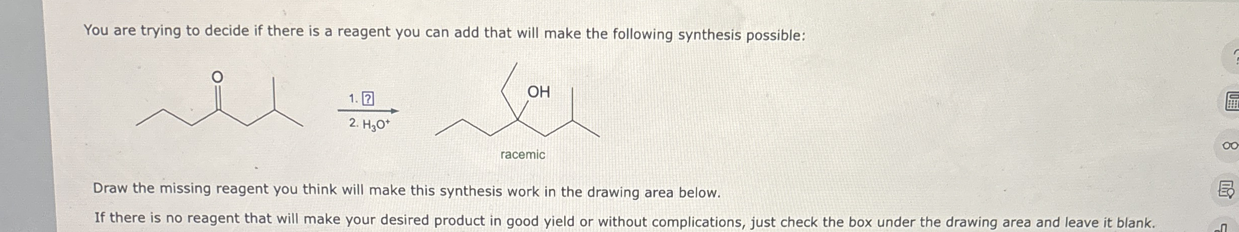 Solved You are trying to decide if there is a reagent you | Chegg.com