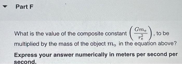 Solved Part F What is the value of the composite constant | Chegg.com