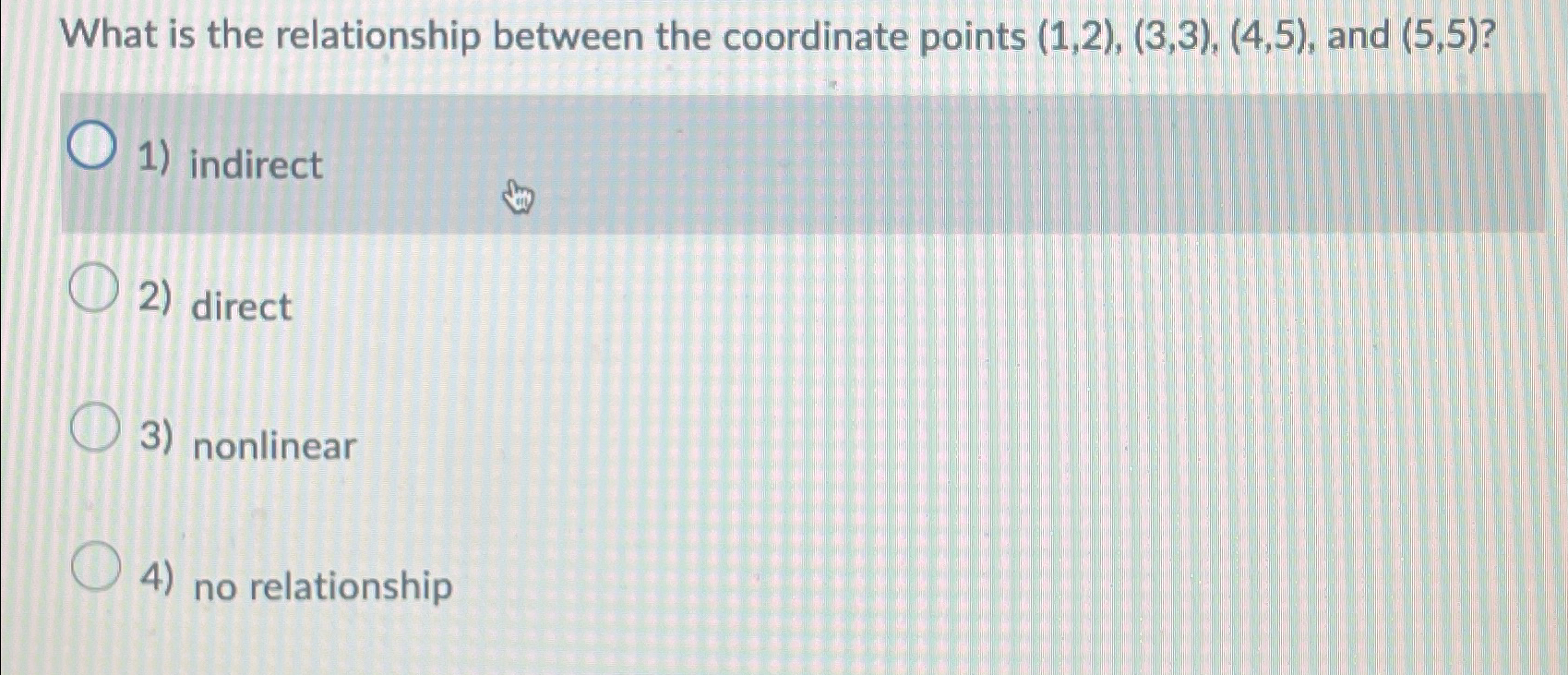 Solved What is the relationship between the coordinate | Chegg.com
