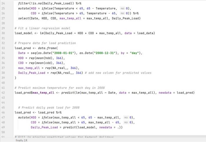 Solved How to modify/fix this RStudio code so that in the | Chegg.com