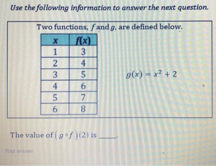 Solved Two functions, f(x) and g(x), are defined below. x² – | Chegg.com