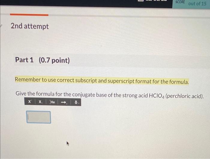 Solved Remember To Use Correct Subscript And Superscript 