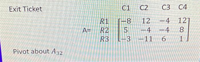 Solved Exit Ticket | Chegg.com