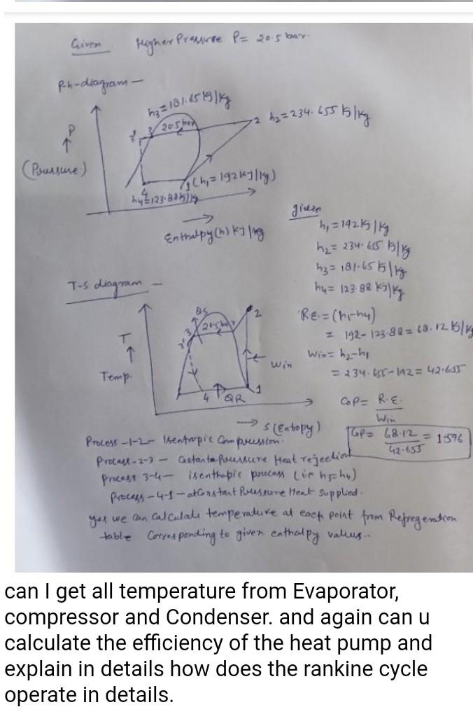 Solved Given - Compressor power input =2.2kw - max pressure | Chegg.com