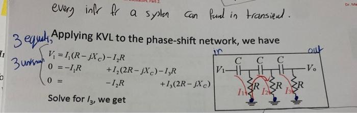 Solved every infe fo a systen can fund in transied. 3 equut, | Chegg.com