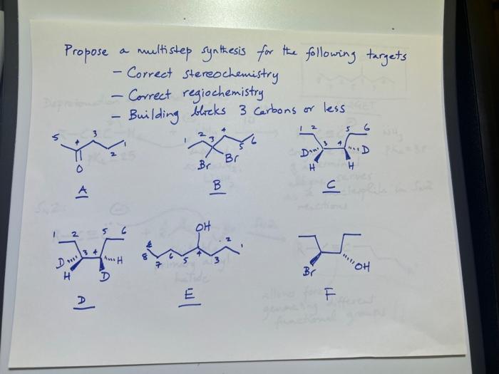 Propose a multistep synthesis for the following | Chegg.com
