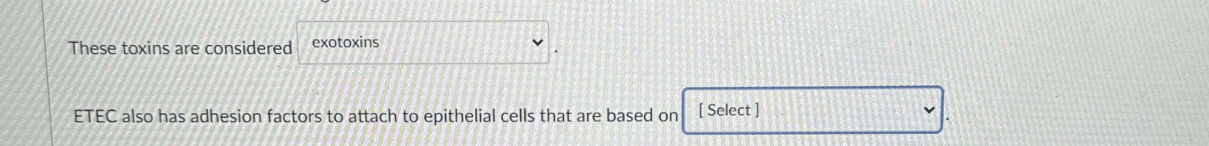 Solved ETEC also has adhesion factors to attach to | Chegg.com