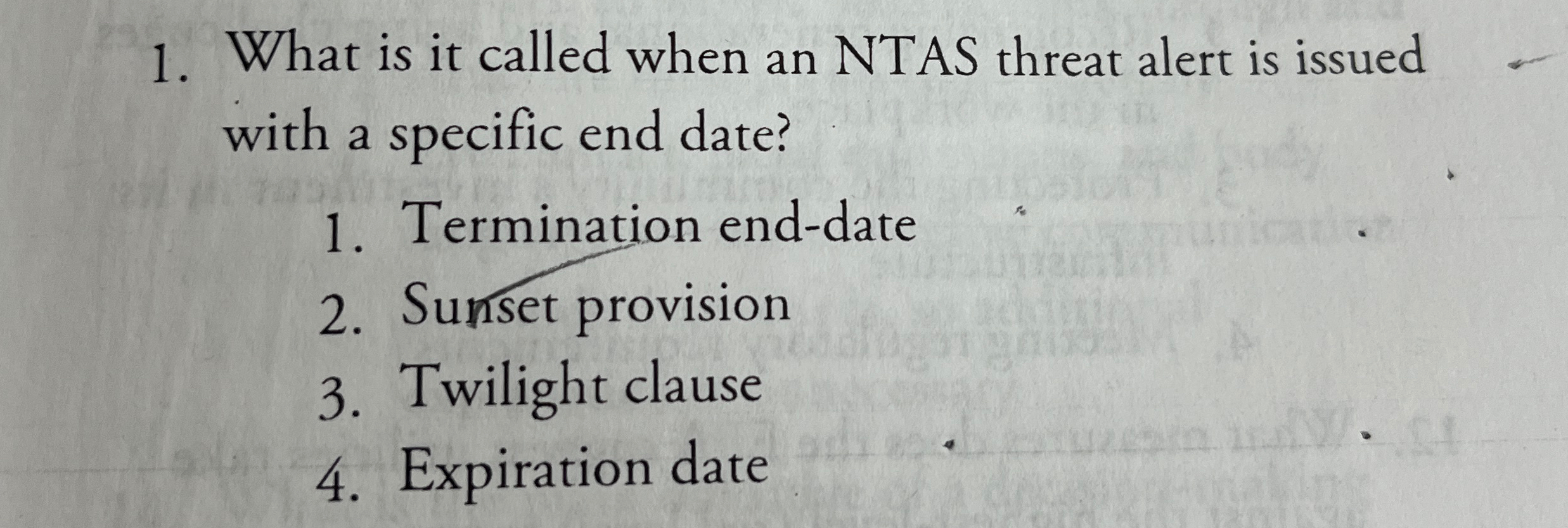 Solved What is it called when an NTAS threat alert is issued | Chegg.com
