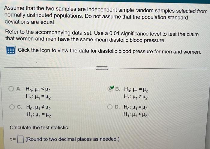 Solved 1. statistic test, p-value, 99% confidence interval. | Chegg.com