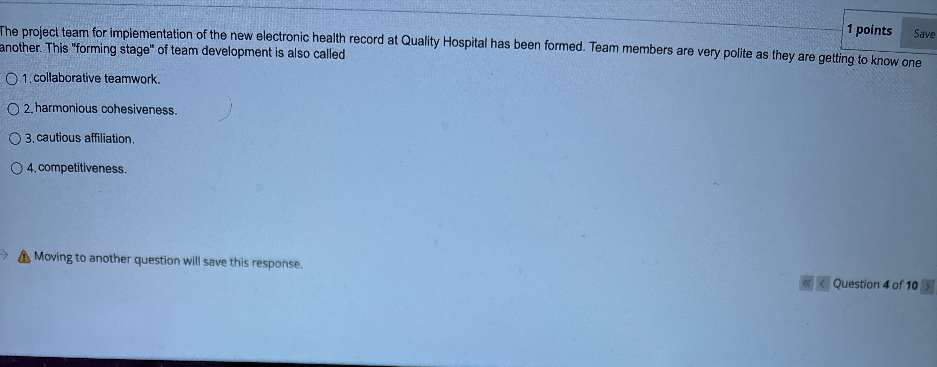 Solved The project team for implementation of the new | Chegg.com