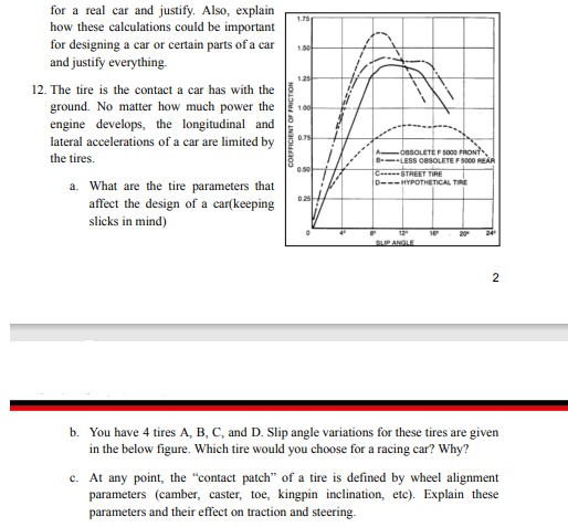 Solved for a real car and justify. Also, explainhow these | Chegg.com