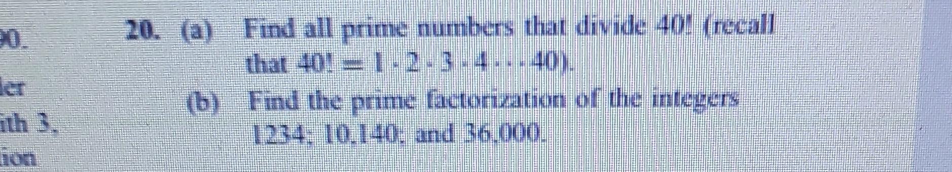 Solved Find all prime numbers that divide 401 (recal) that | Chegg.com