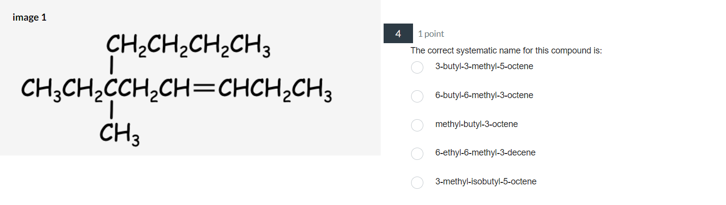 Solved image 141 ﻿pointThe correct systematic name for this | Chegg.com