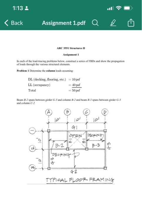 Solved In each of the load-tracing problems below, censtruct | Chegg.com