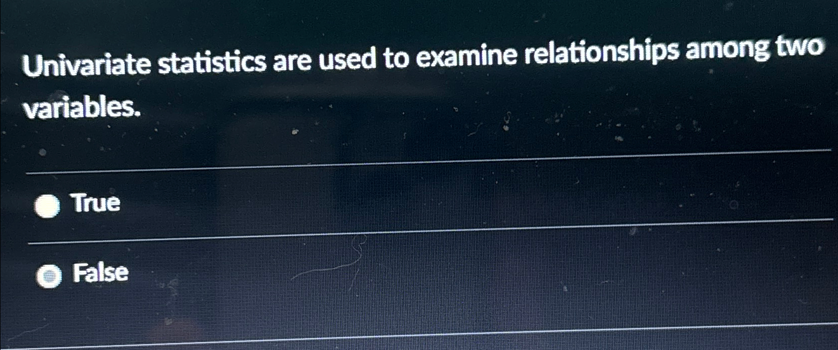 Solved Univariate statistics are used to examine | Chegg.com
