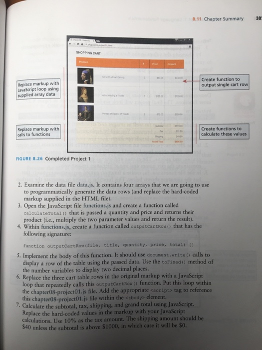 Solved 8.11.3 Hands-On Practice PROJECT1: Art Store | Chegg.com