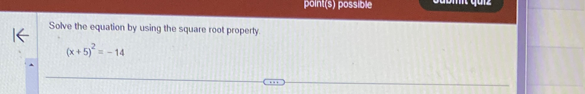 Solved Solve the equation by using the square root | Chegg.com