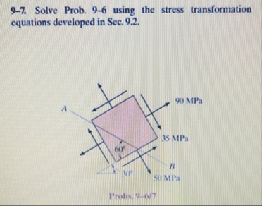 Solved 9-7. ﻿Solve Prob. 9-6 ﻿using the stress | Chegg.com
