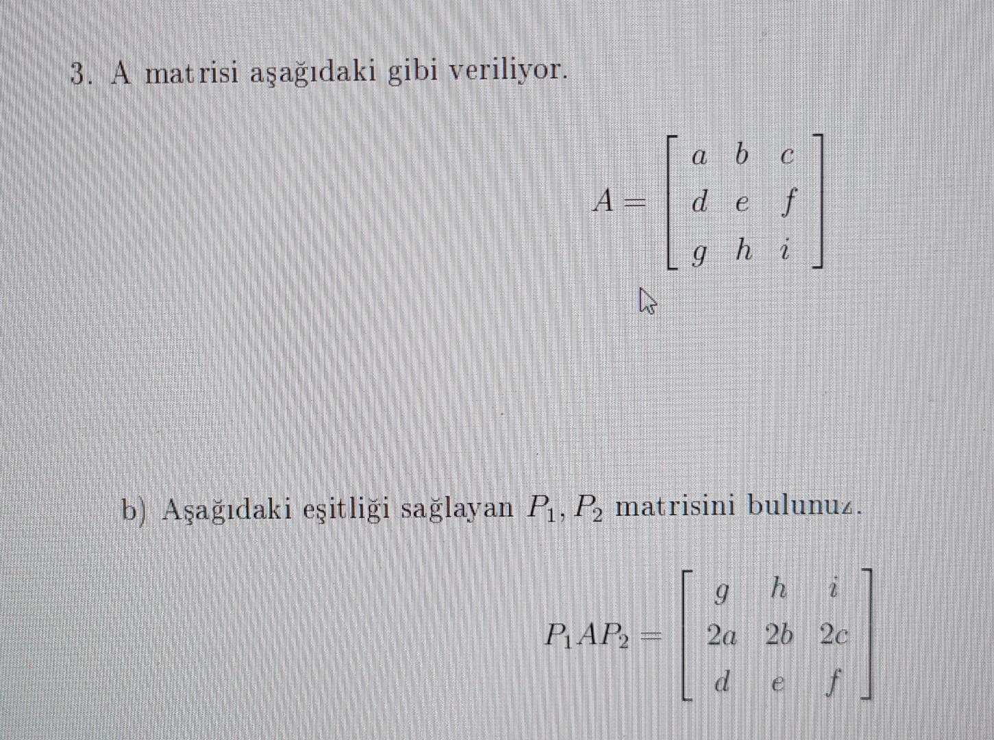 Solved The matrix A is given as below. Find the matrix P1, | Chegg.com