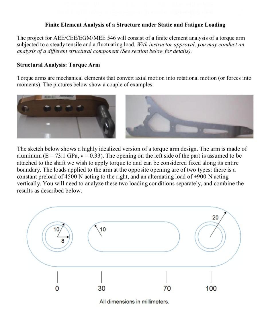Finite Element Analysis of a Structure under Static | Chegg.com