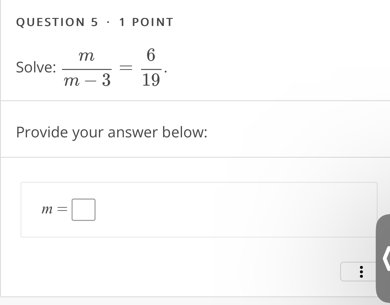Solved Question 5 1 ﻿pointsolve Mm 3619provide Your 
