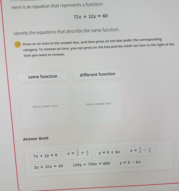 Solved Here is an equation that represents a | Chegg.com