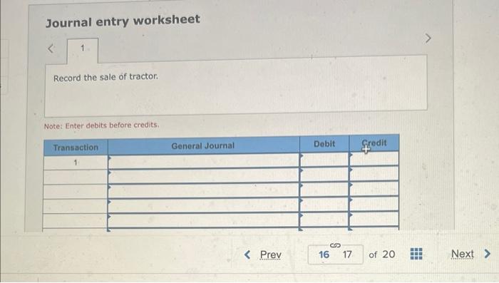 Solved Required information Exercise 7-17 (Algo) Record the | Chegg.com