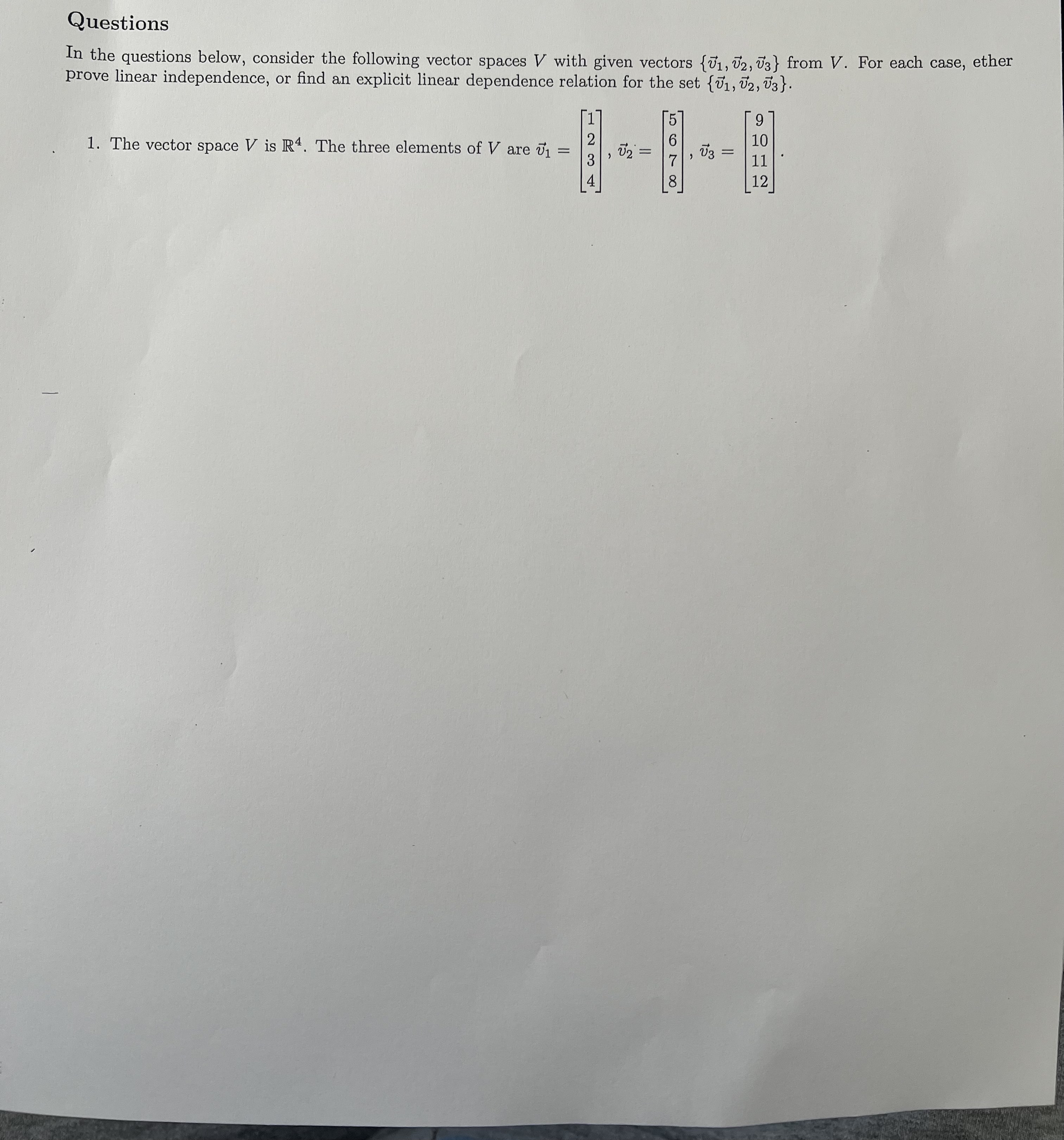 Solved QuestionsIn the questions below, consider the | Chegg.com