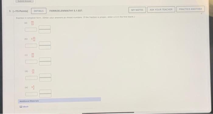Solved Submit Answer 3. [-/15 Points] DETAILS | Chegg.com